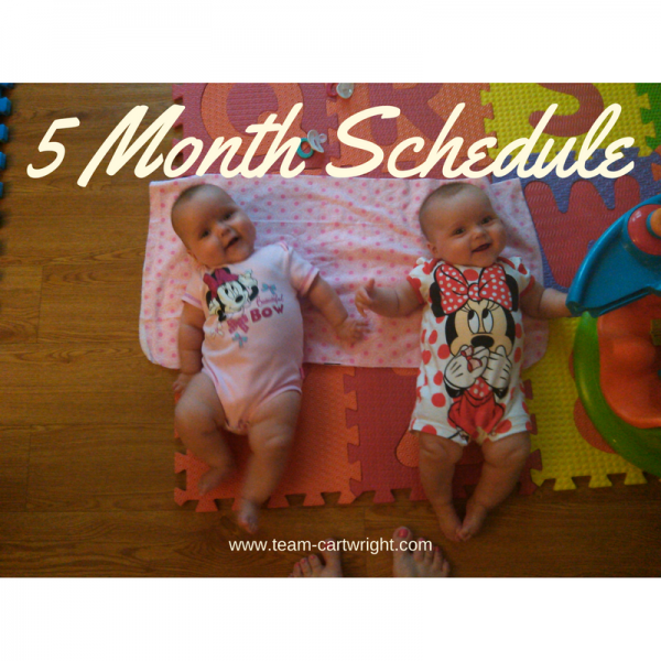 5-Month-Old Twin Sample Schedule- Team Cartwright