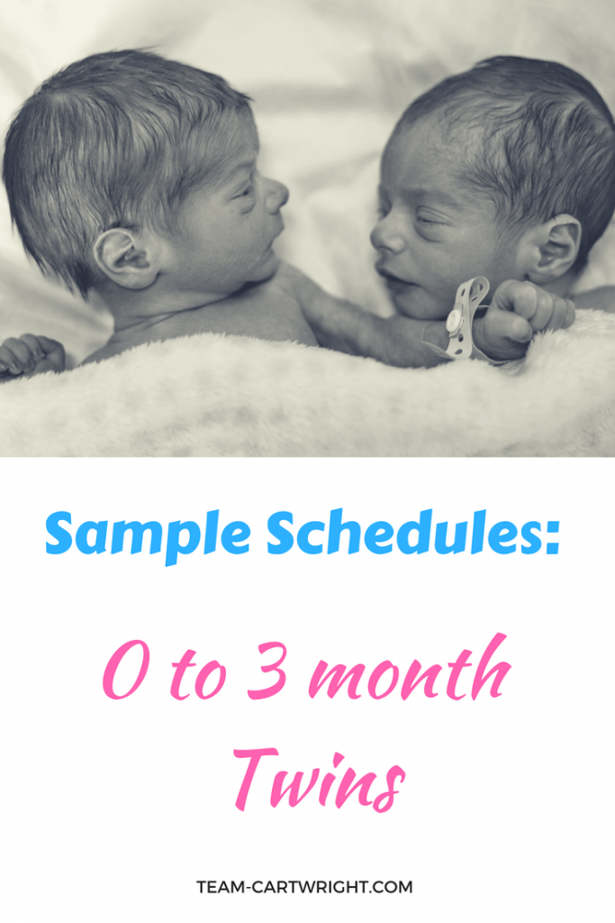 Newborn Twin Schedules. Eat, play, sleep sample schedules.