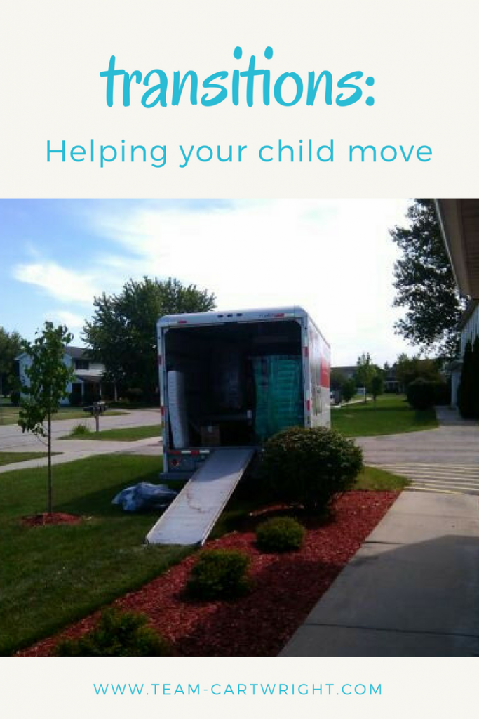 Transitions: Helping my child move across the country - Team Cartwright