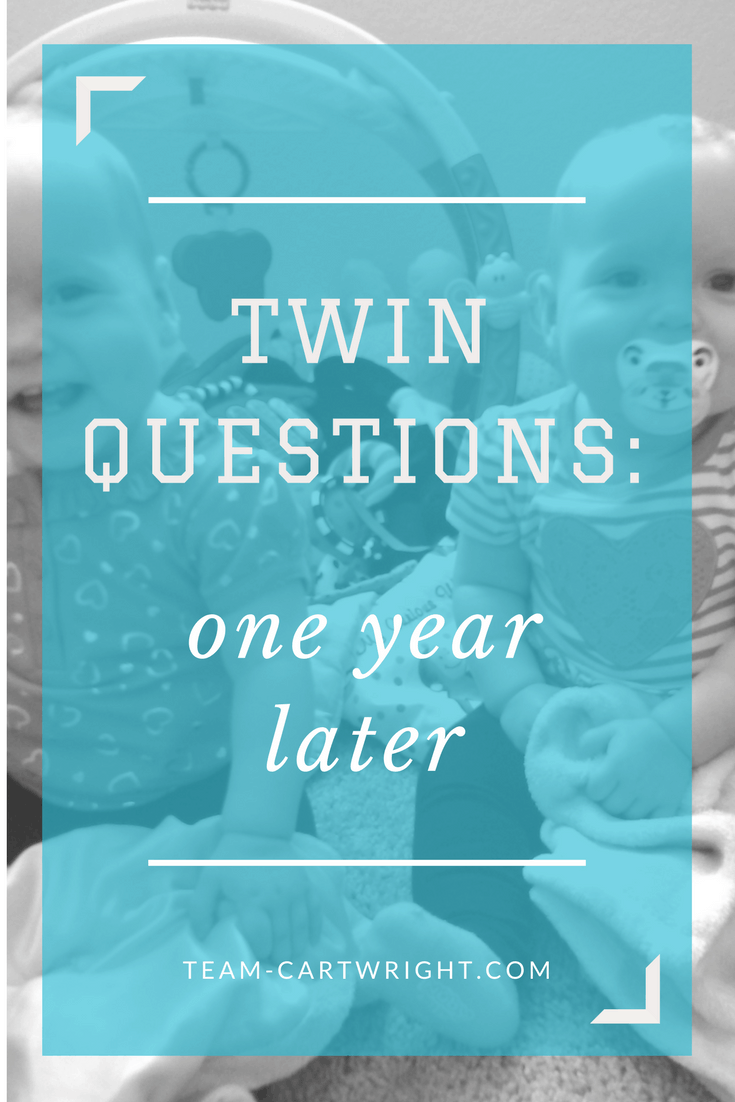 Twin Questions: One year later - Team Cartwright