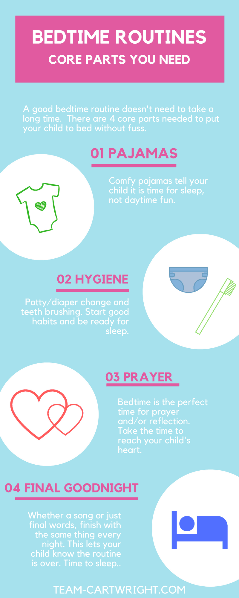Bedtime Routines: 4 Core Parts You Need for Success - Team Cartwright