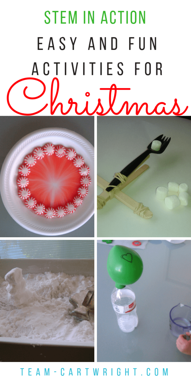 Christmas Science Experiments: 5 Minute Holiday STEM Activities