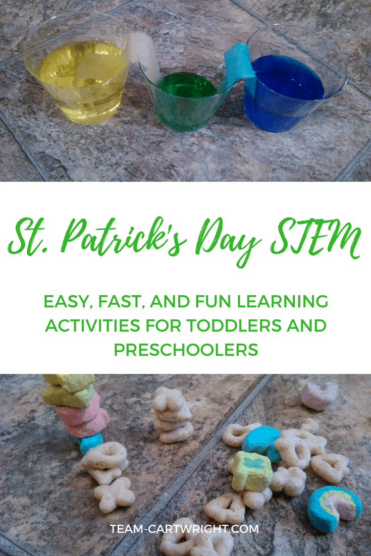St. Patrick's Day STEM for Toddlers and Preschoolers