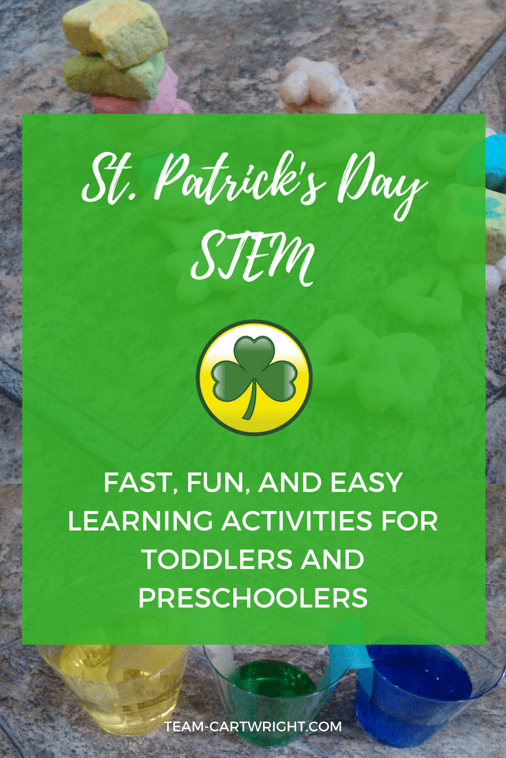 St. Patrick's Day STEM for Toddlers and Preschoolers