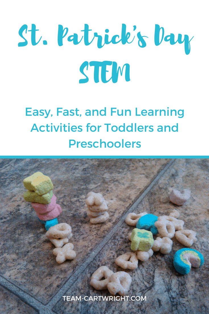 St. Patrick's Day STEM for Toddlers and Preschoolers