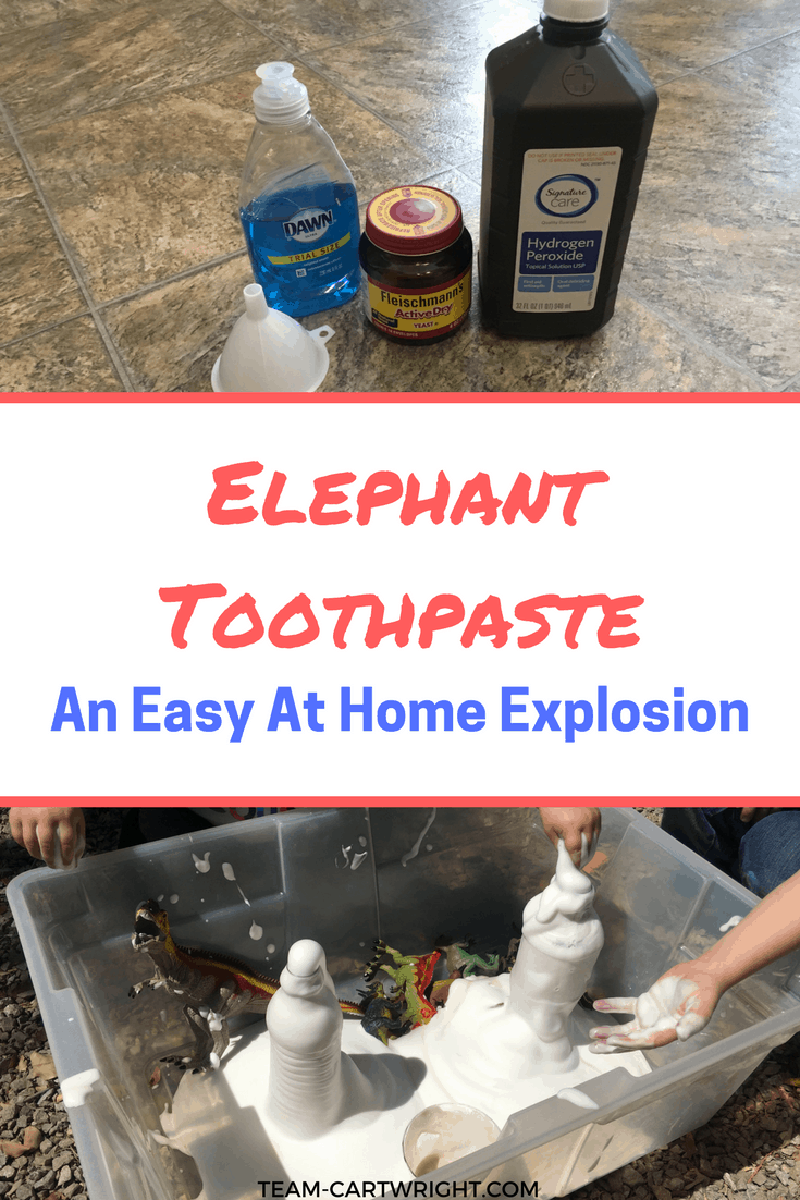 Elephant Toothpaste: An Easy At Home Explosion - Team Cartwright