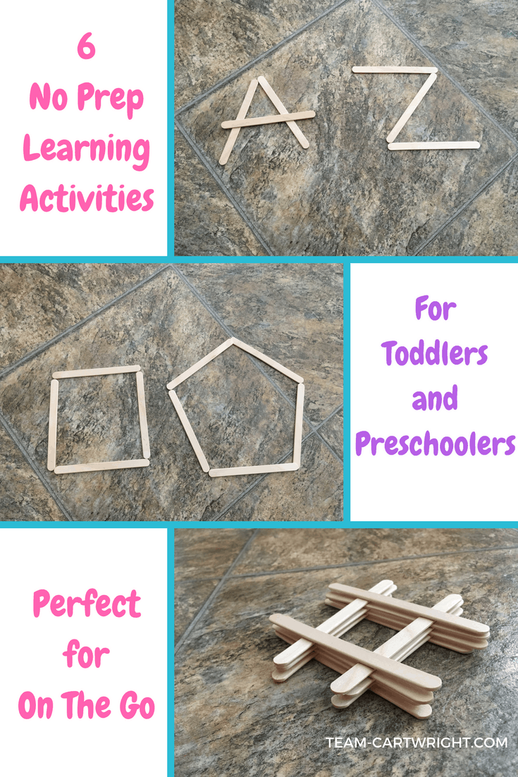 6 No Prep Learning Activities for Busy On the Go Families