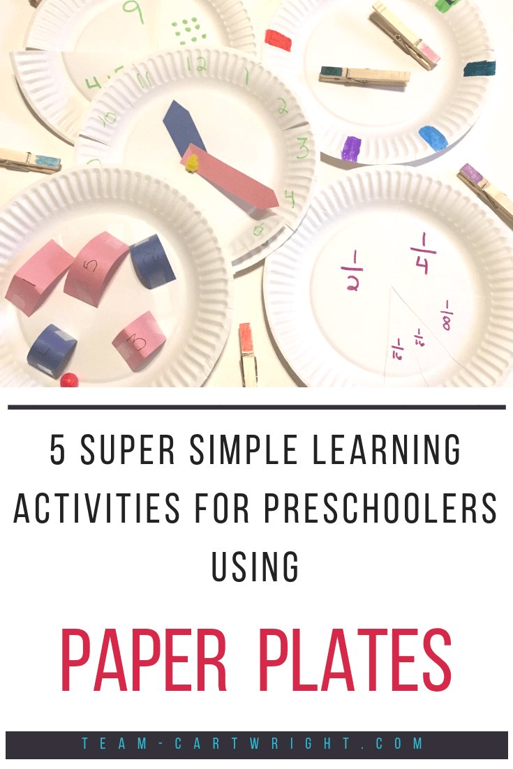 Simple Paper Plate Learning Activities for Preschoolers and Toddlers