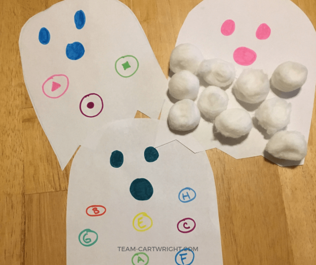Easy Halloween Learning Craft for Preschoolers and Toddlers