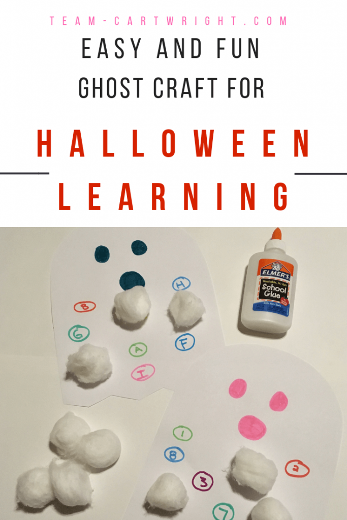 Easy Halloween Learning Craft for Preschoolers and Toddlers