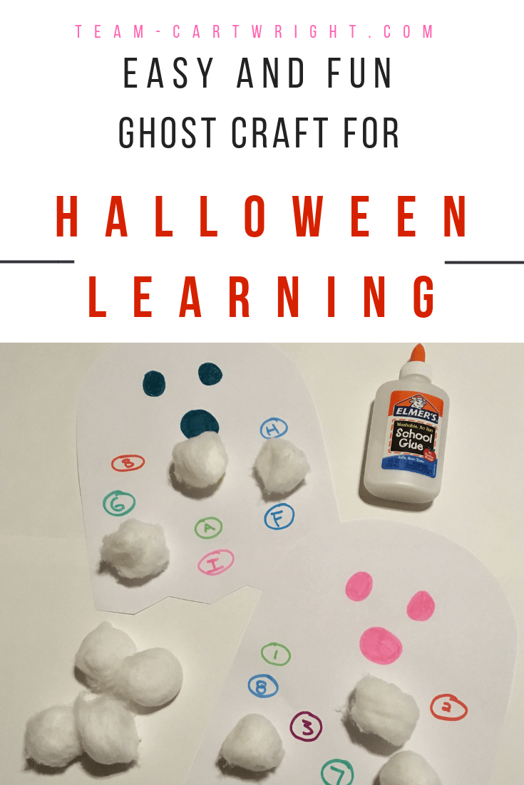 Easy Halloween Learning Craft for Preschoolers and Toddlers