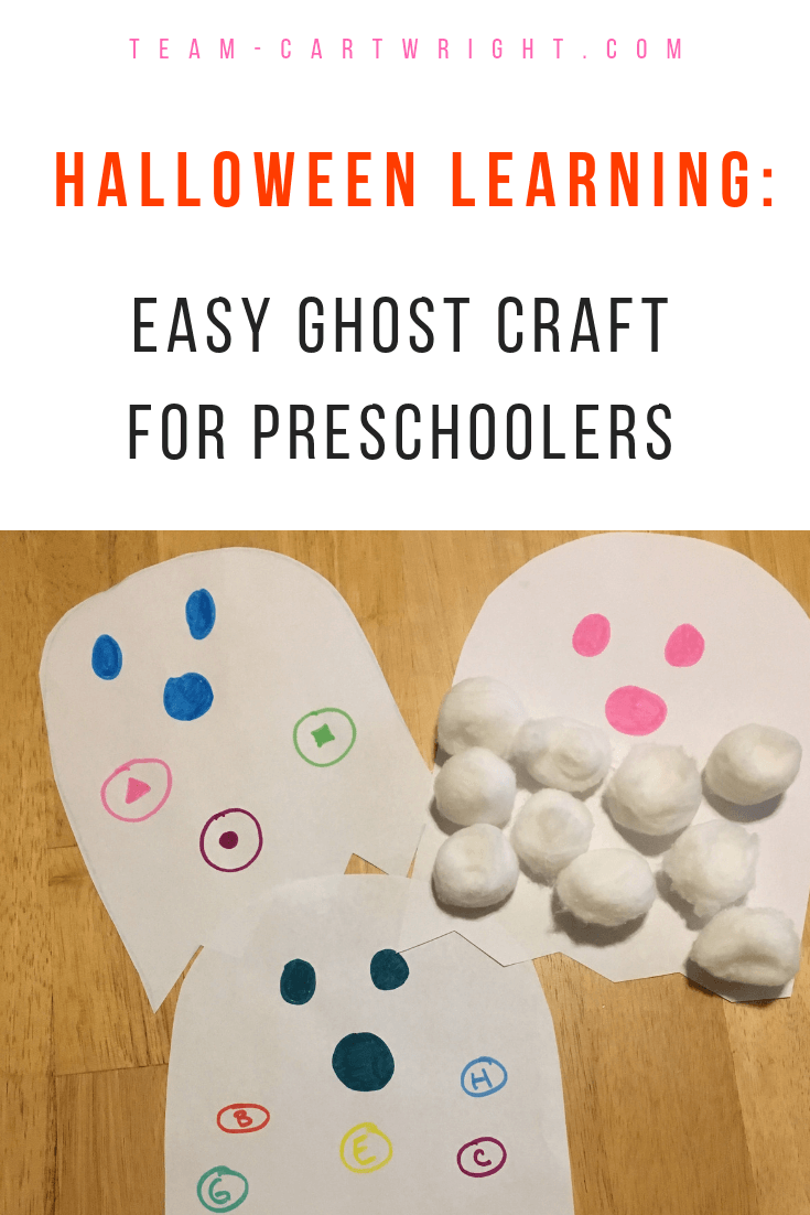Easy Halloween Learning Craft for Preschoolers and Toddlers