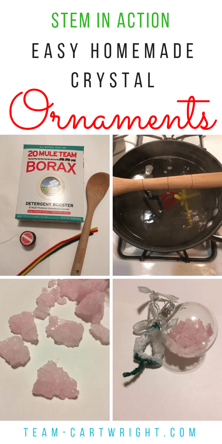 Homemade Crystal Ornaments: Christmas Science for Kids!