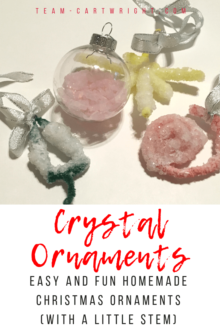 Homemade Crystal Ornaments: Christmas Science for Kids!