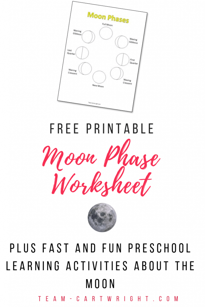 Moon Activities for Preschoolers - Team Cartwright