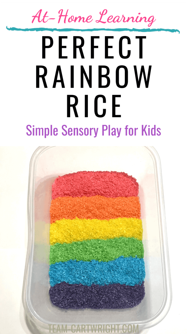 Colored Rice and Other Rainbow Sensory Bin Ideas - Team Cartwright