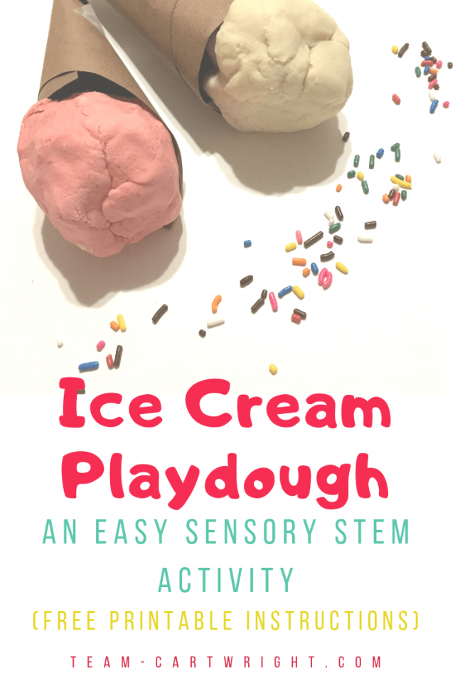 Ice Cream Playdough: The Best No Cook Playdough - Team Cartwright
