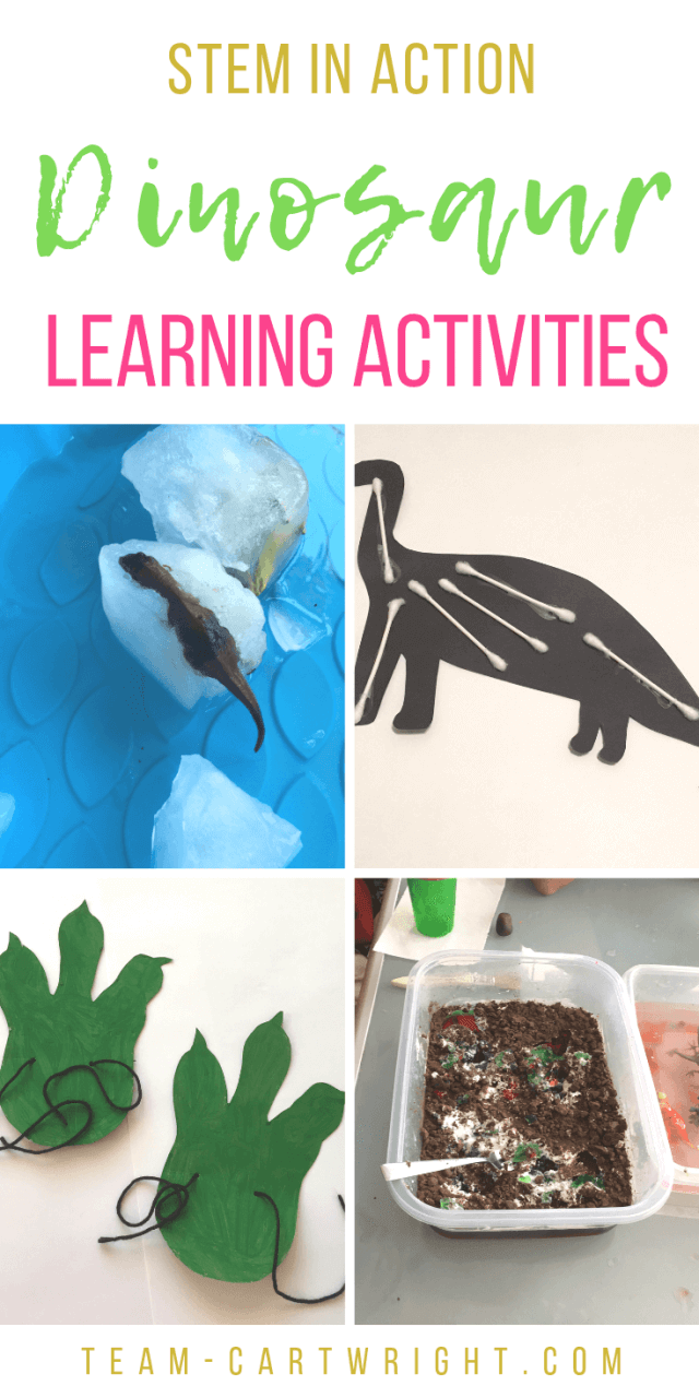 Dinosaur Preschool Activities: Sensory STEM Fun - Team Cartwright