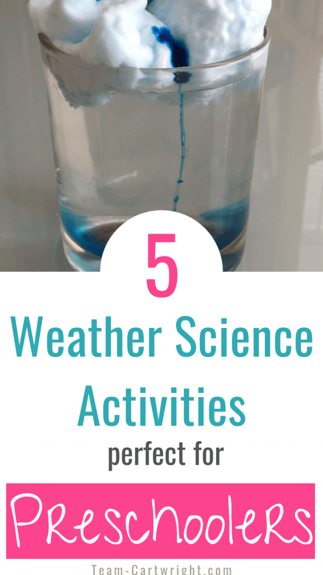 Easy Weather Science Experiments for Preschoolers and Toddlers