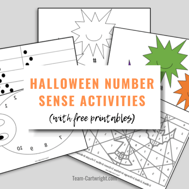 Halloween Number Sense Activities Perfect for Kids (with Free Printables!)