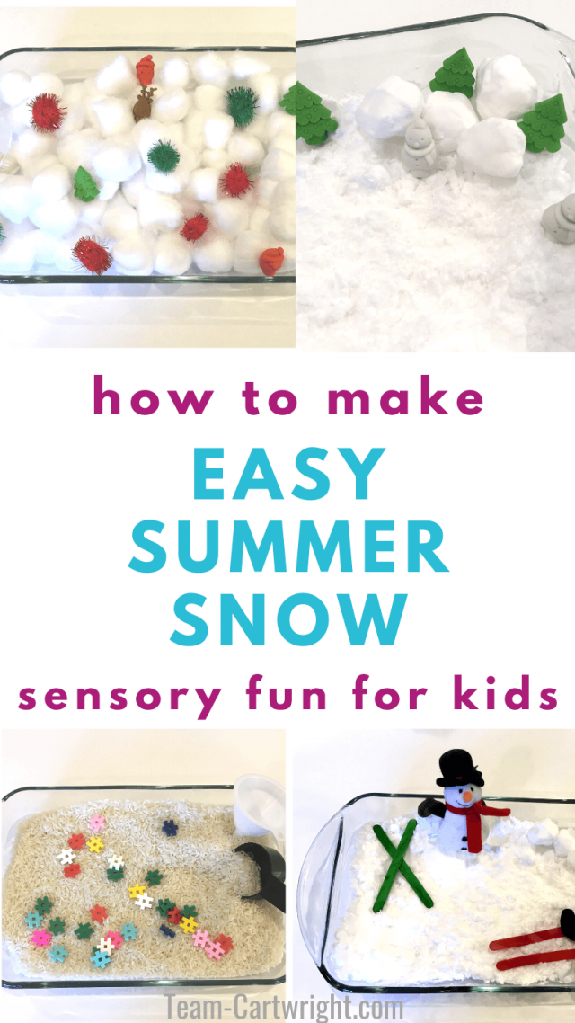 Snow Sensory Bins: Must Do Winter Activities for Kids - Team Cartwright