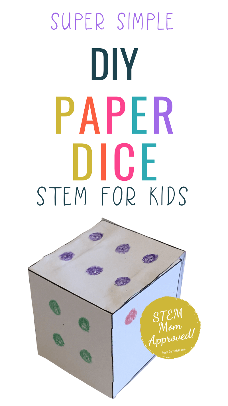 How To Make Paper Dice (with Free Printable!) - Team Cartwright