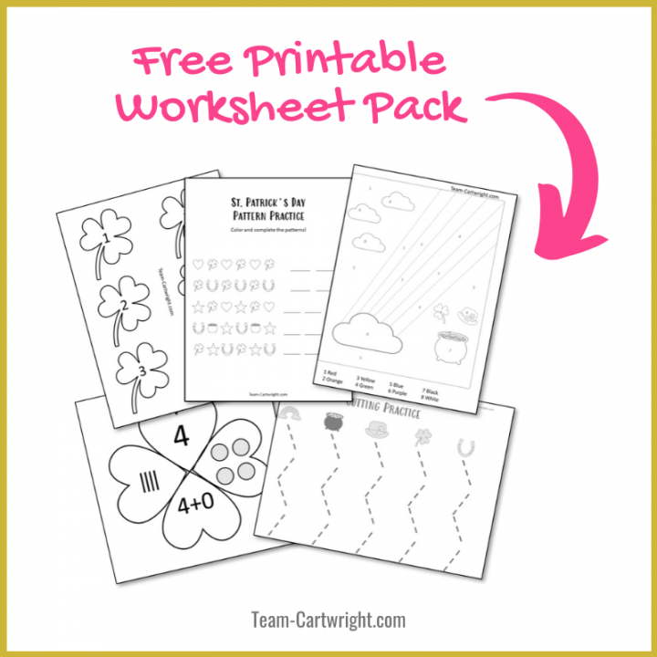 St. Patrick's Day Worksheets for Learning Fun! - Team Cartwright