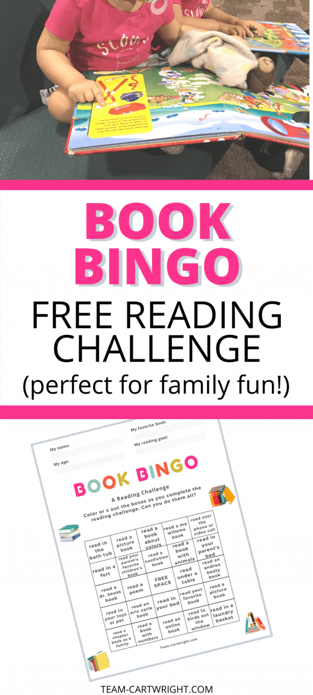 Book Bingo Free Printable Reading Challenge for Kids