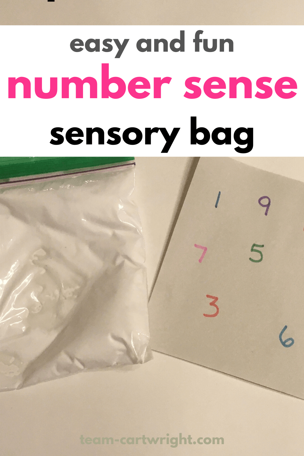 Sensory Bag Number Hunt: Number Sense for Toddlers