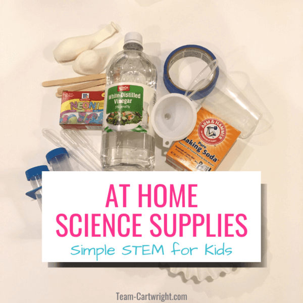 Preschool Science Supplies for At-Home Learning - Team Cartwright