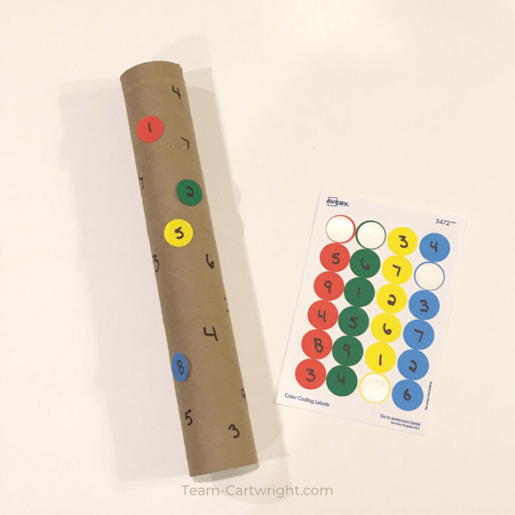 Paper Towel Tube Number Matching Game: Upcycled Learning Activity