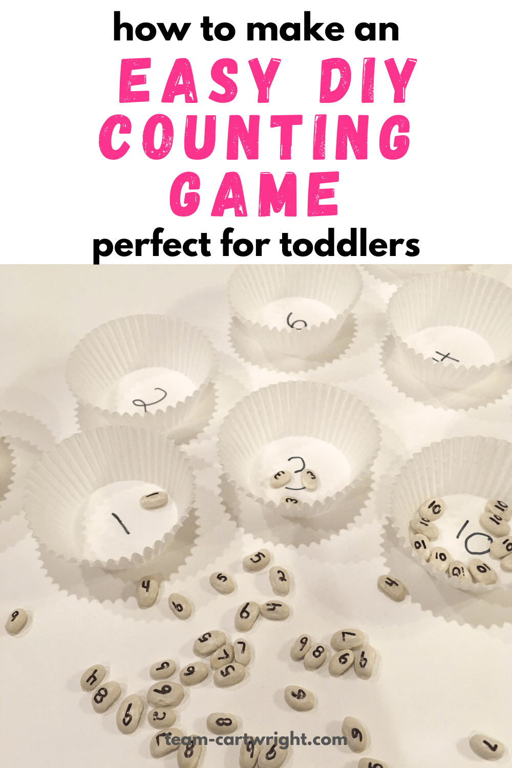 Bean Counting Game: Easy DIY Number Sense Game