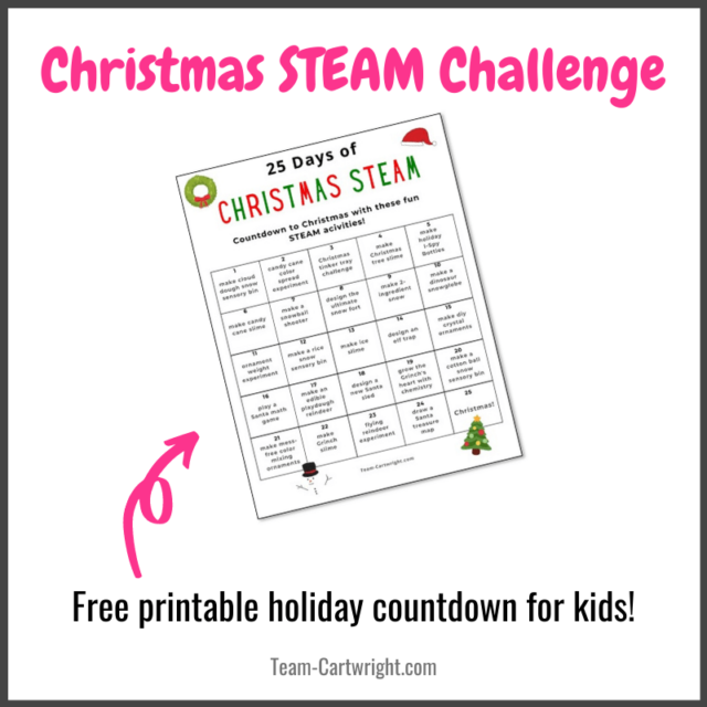 25 Days of Christmas STEM : Holiday STEAM Countdown
