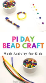 Pi Day Bookmarks and Bracelets (Math Craft for Kids) - Team Cartwright