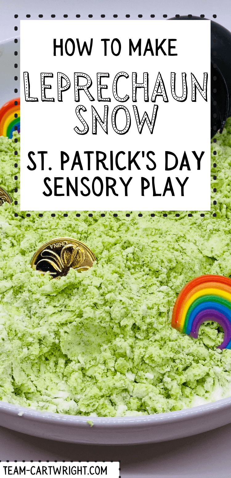 Leprechaun Snow! A St. Patrick's Day Sensory STEM Activity