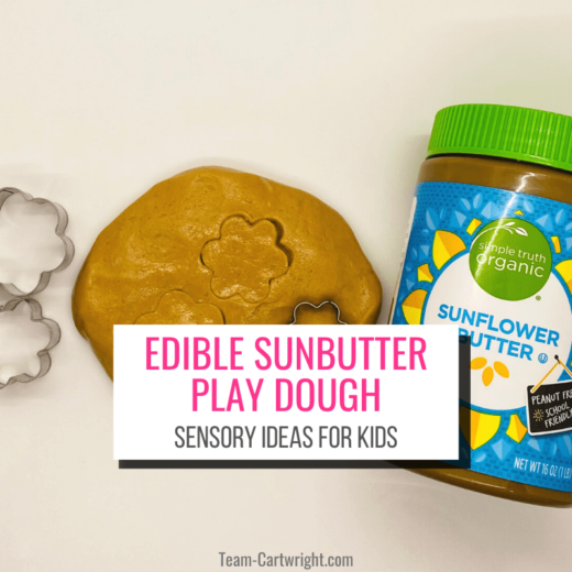 Edible Sunbutter Play Dough : Allergy Safe Homemade Playdough