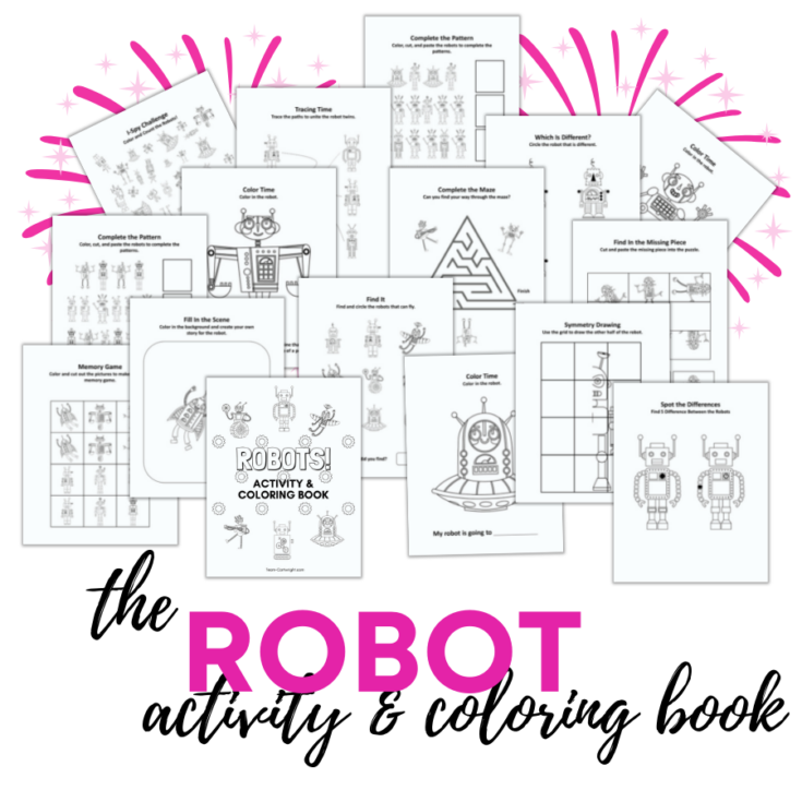 Roll a Robot Printable Counting Game - Team Cartwright
