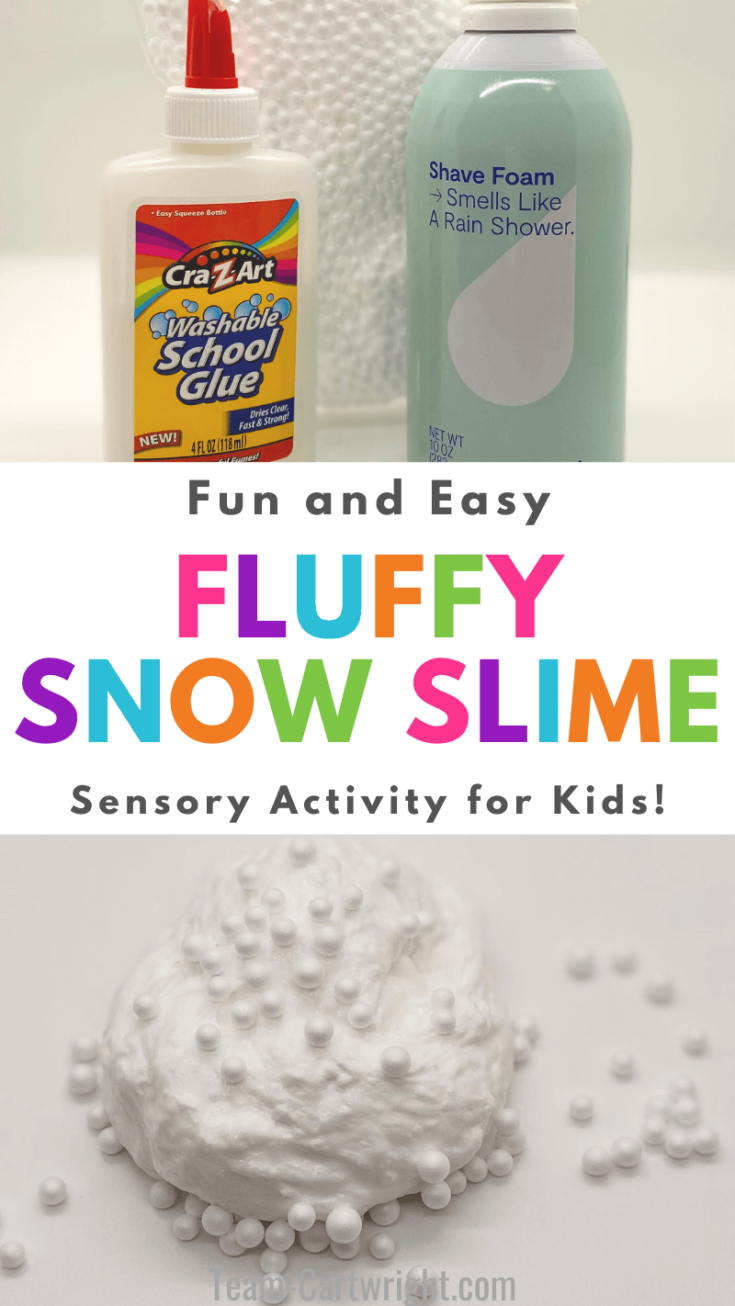 Fluffy Snow Slime - Stretchy, Icy Fun! - Team Cartwright